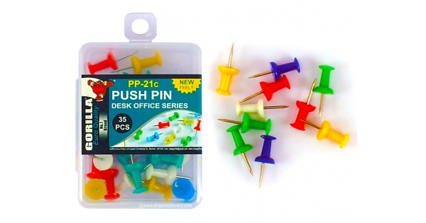 Buy Gorilla Push Pin Color | Notice Board Pin online @ ShaanStationery ...